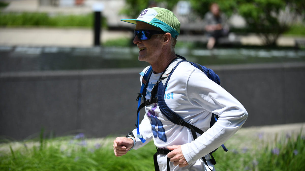 Ultramarathoner resumes cross-country trek after collision | Ohio State ...